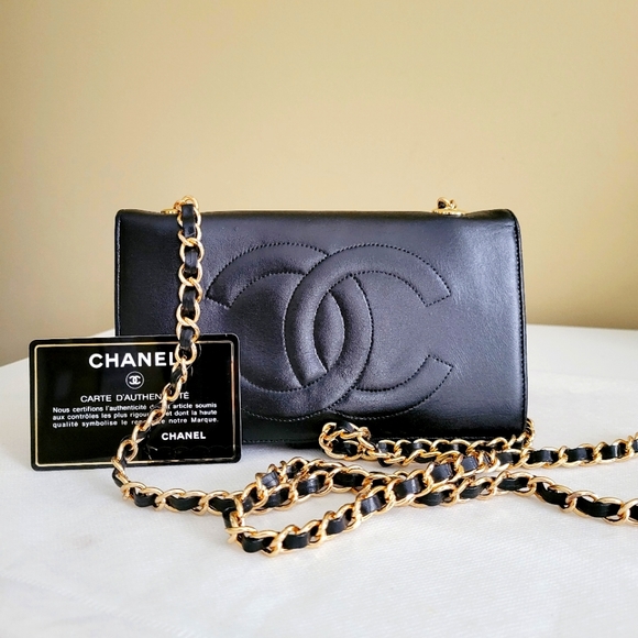 CHANEL | Bags | Chanel Timeless Wallet With Chain Crossbody Handbag ...